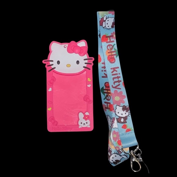 Hello Kitty | Accessories | Hello Kitty Silicon Id Holder With Lanyard ...